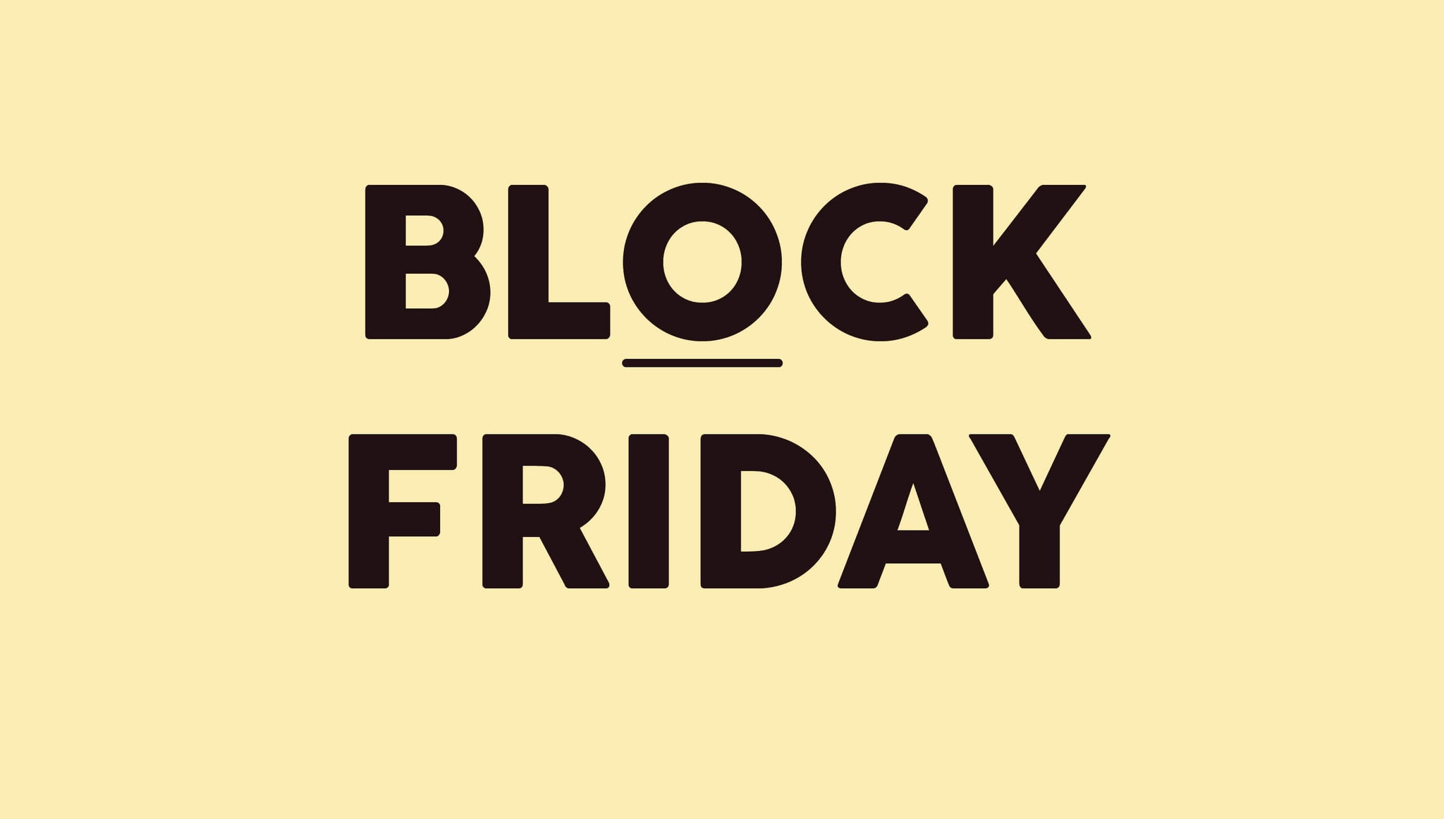 Wij sluiten de webshop op Block Friday